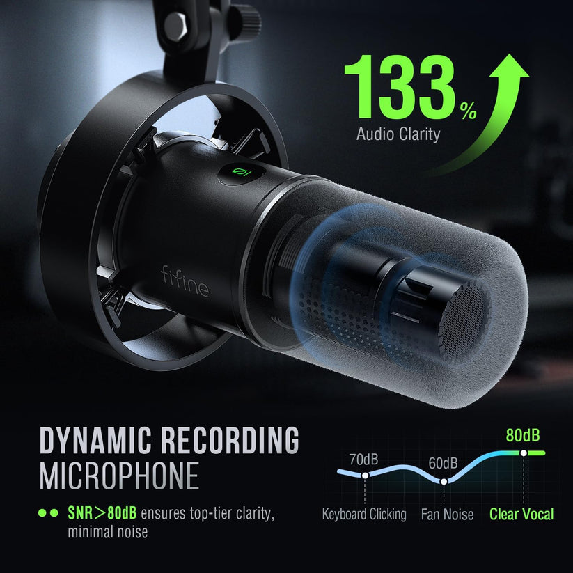 FIFINE AmpliTank K688 USB/XLR Dynamic Microphone – FIFINE Official