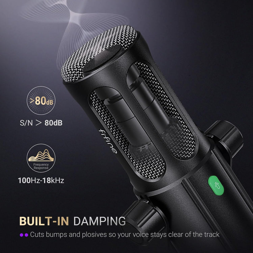 FIFINE AmpliTank Tank6 USB/XLR Dynamic Microphone – FIFINE Official