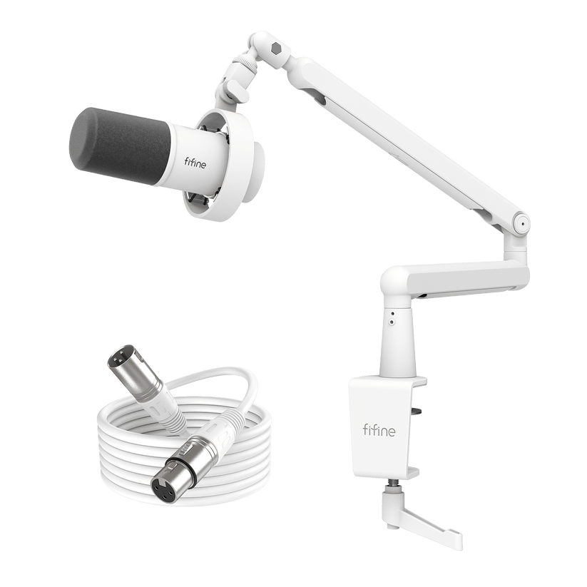 FIFINE Podcasting & Streaming Standard Bundle Kit: K688 Microphone + B ...