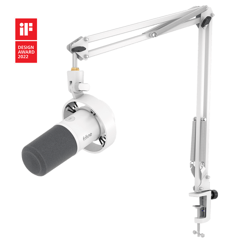 FIFINE AmpliTank K688CT Dynamic Microphone Kit with Boom Arm Stand ...