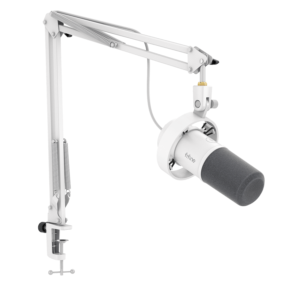 FIFINE AmpliTank K688CT USB/XLR Dynamic Microphone Kit with Boom Arm S ...
