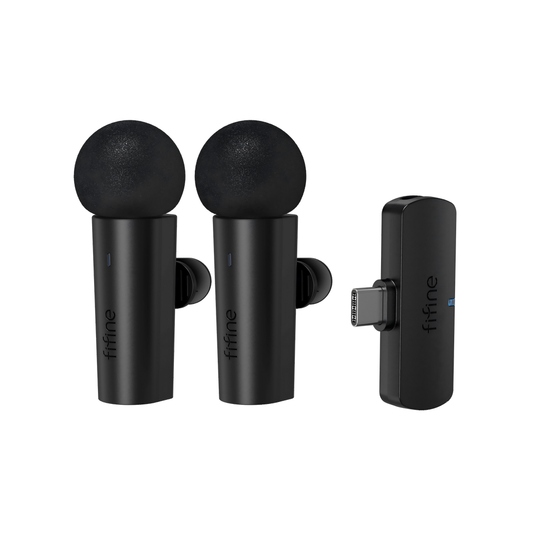 FIFINE M8 Dual Wireless Lapel Microphones – FIFINE Official