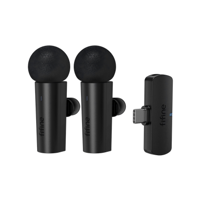 FIFINE M8 Dual Wireless Lapel Microphones – FIFINE Official