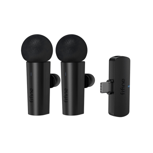 FIFINE M8 Dual Wireless Lapel Microphones – FIFINE Official