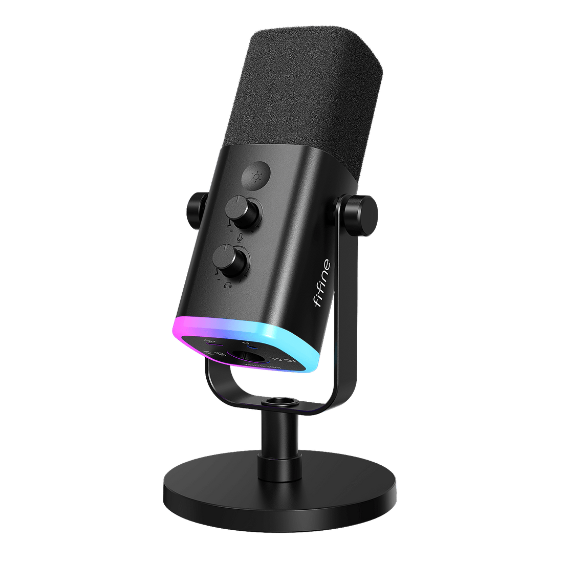 FIFINE AmpliGame AM8 USB/XLR Dynamic Microphone with RGB – FIFINE Official