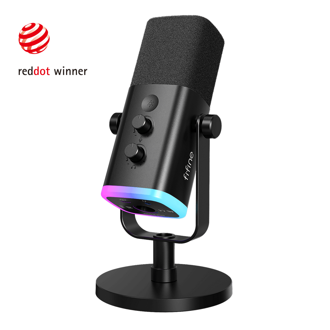 FIFINE AmpliGame AM8 USB/XLR Dynamic Microphone with RGB – FIFINE Official