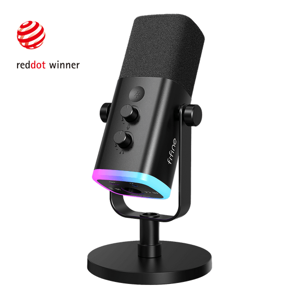 FIFINE AmpliGame AM8 USB/XLR Dynamic Microphone with RGB – FIFINE Official