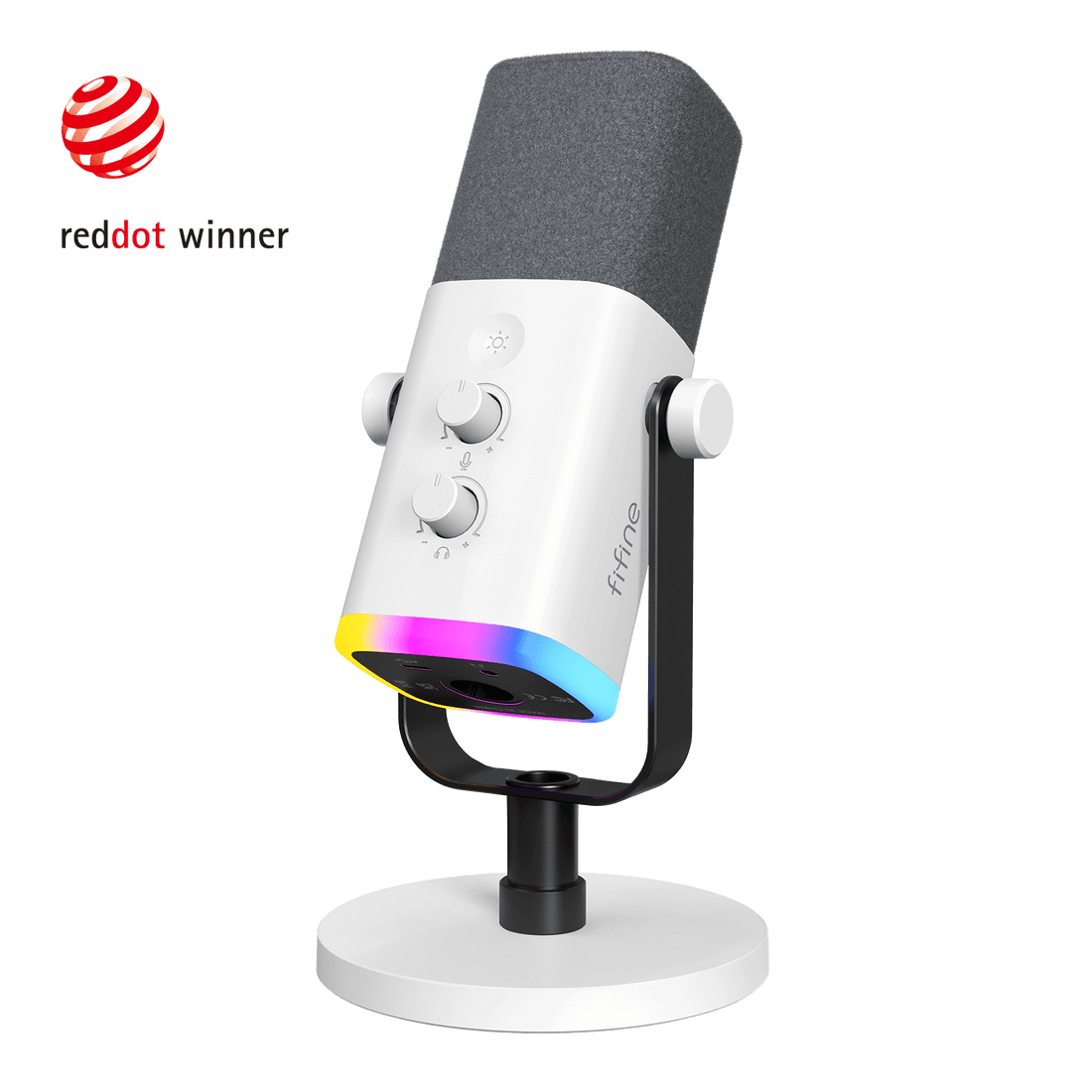 FIFINE AmpliGame AM8 USB/XLR Dynamic Microphone with RGB – FIFINE Official