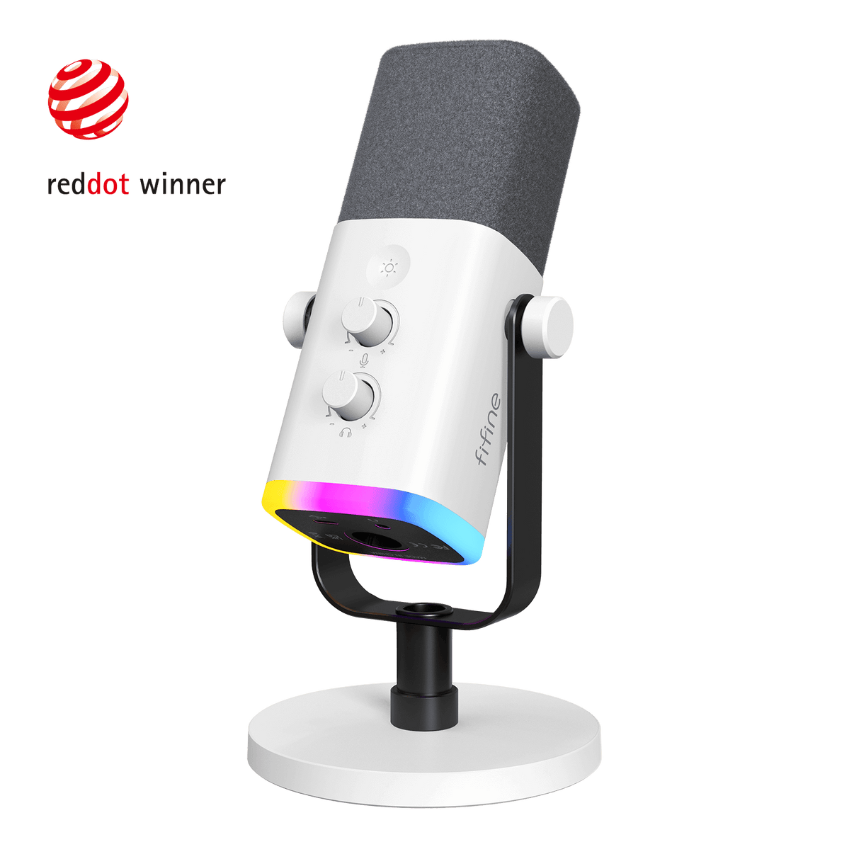 FIFINE AmpliGame AM8 USB/XLR Dynamic Microphone with RGB – FIFINE Official