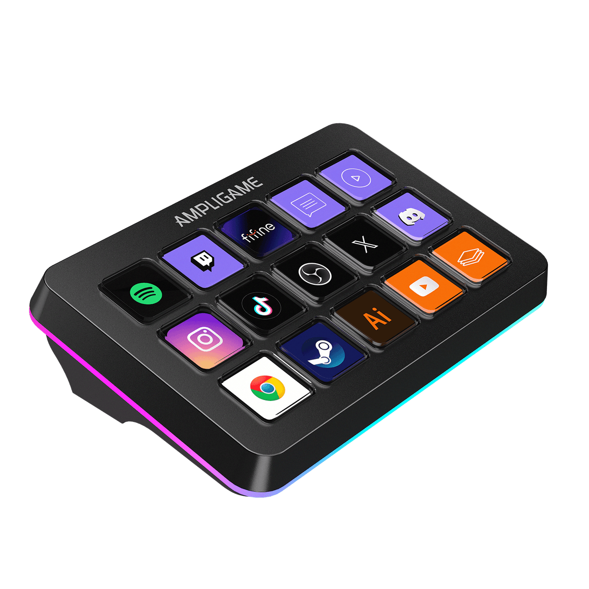 FIFINE AmpliGame D6 Stream Controller Deck with RGB – FIFINE Official