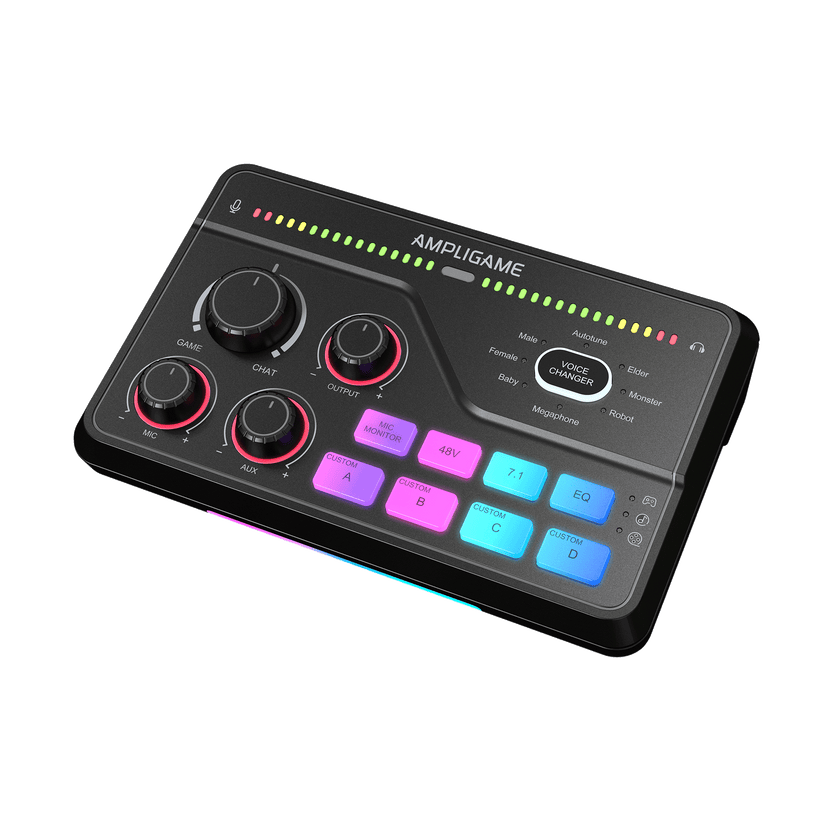 FIFINE AmpliGame SC8 Gaming Audio Mixer with RGB – FIFINE Official