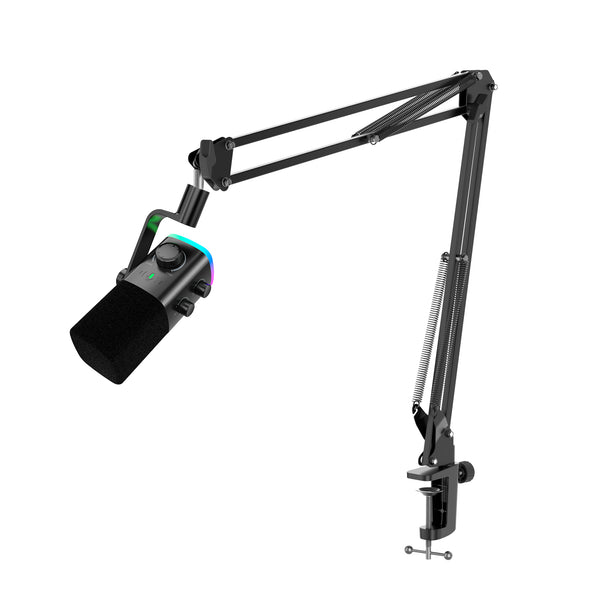 FIFINE AmpliGame AM9 USB/XLR Dynamic Microphone with RGB – FIFINE Official
