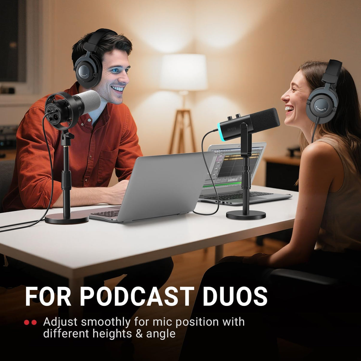 FIFINE BS1 Desktop Microphone Stand with Telescope Tube – FIFINE Official