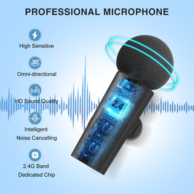FIFINE M8 Dual Wireless Lapel Microphones – FIFINE Official