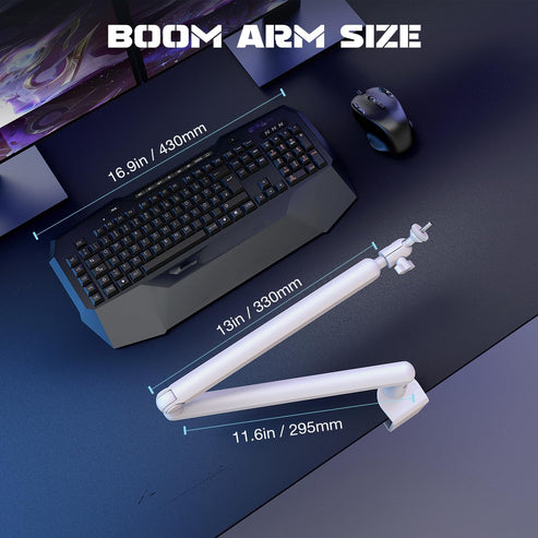 FIFINE BM88 Low Profile Microphone Boom Arm Stand – FIFINE Official