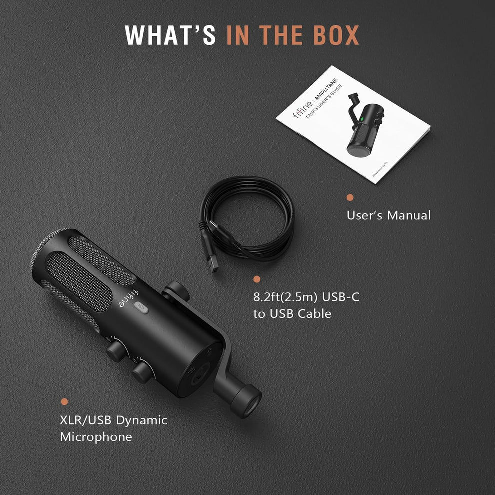 FIFINE AmpliTank Tank3 USB/XLR Dynamic Microphone – FIFINE Official