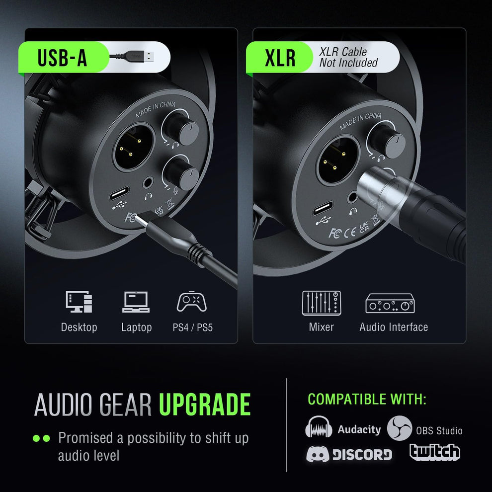 FIFINE Recording Kit: K688 Dynamic Microphone+BS1 Desktop Mic Stand ...